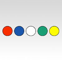 仕様●規格：円型●サイズ：径5mm●1P入数（片）：15シート（1950片）●色：赤,青,白,緑,黄本体色赤，青，白，緑，黄インク色入数1Pメーカー名ニチバン有害情報×：確認できませんエコマークグリーン購入法GPNマーク○広告文責株式会社ケ...