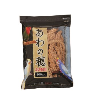 自然の恵みをそのままおやつにしました。小鳥の健康のために。【原材料】あわの穂【給与方法】食べ残しや便の様子を見て与える量を調節してください。【賞味期限】24ヶ月【原産国または製造地】中国【諸注意】ペット専用ですのでそれ以外には使用しないで下...