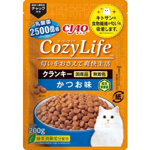 ・食物繊維のキトサンがフンのにおいを吸着します。・乳酸菌2500億個、緑茶消臭成分を配合。・保存に便利なチャック付き。【原材料】穀類(とうもろこし、小麦粉、パン粉等)、魚介類(フィッシュミール、フィッシュエキス、フィッシュパウダー、かつお節...