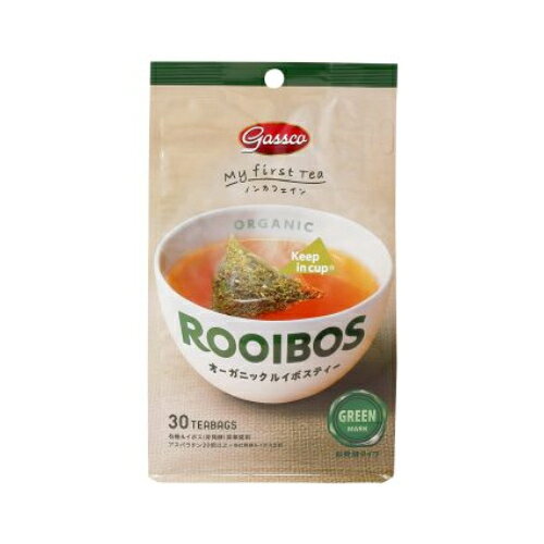 ■商品名：オーガニックルイボスティー 非発酵タイプ ■内容量：30袋 ■賞味期限：製造日より2年 ■原材料：有機グリーンルイボス（南アフリカ） ■メーカー：ガスコ ■商品詳細： 有機JAS認定商品 通常のルイボスから発酵過程を除いたノンカフ...