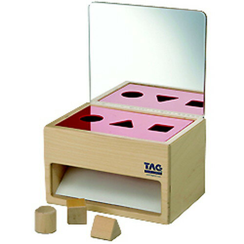 ■商品名：鏡の付いた形の分類箱 (ESC-9)■サイズ：25cm×18cm×33cm■メーカー：国際臨床研究所■材質：木製、鏡■対象年齢：2歳頃から■生産国：アメリカ■商品詳細：〇～イメージから獲得する形の把握～〇色彩豊かな親しみのある動物...