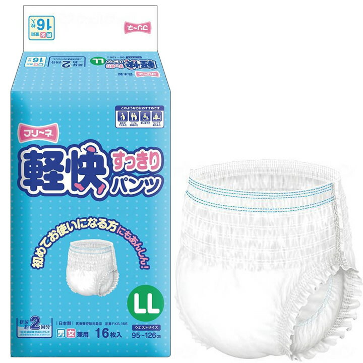 スルッとはけて、リハビリに最適ふんわりやわらか、布感覚の肌ざわり○ふんわりフィットギャザーおなかまわりのフィット感がアップ。パンツの上げ下げがらくらく。○股モレ防止立体ギャザー高さのある立体ギャザーが、股モレをしっかり防ぎます。○全面通気性...