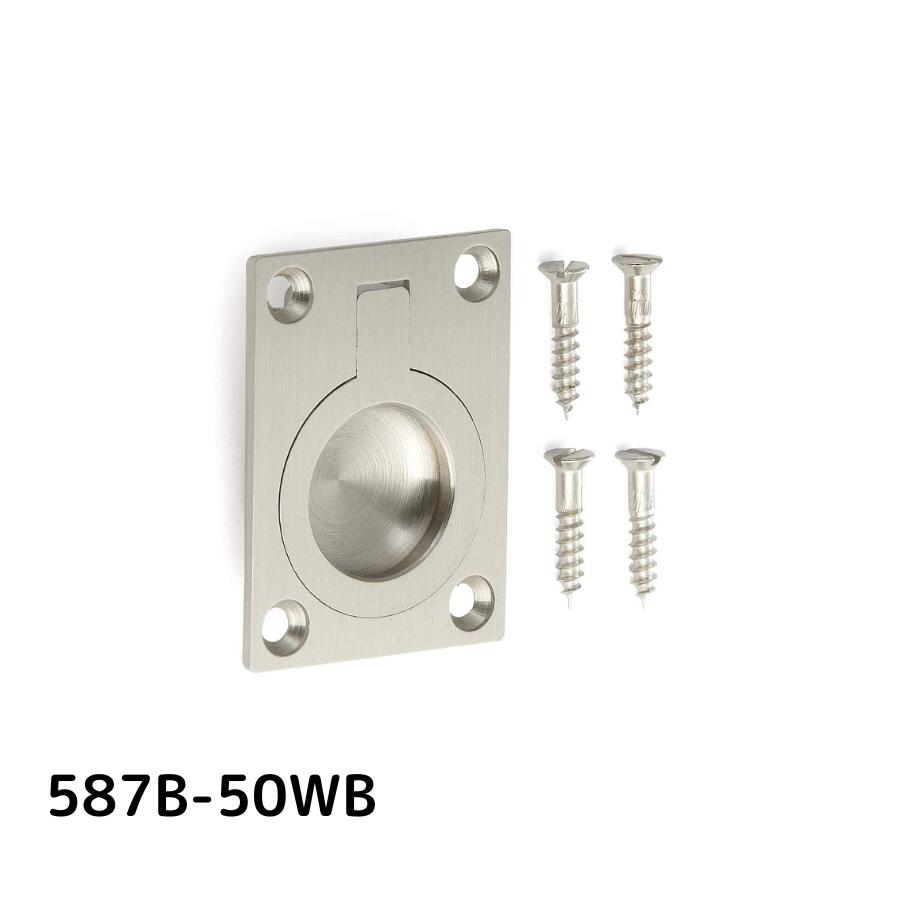 真鍮ハンドル 587B型 製品情報 品番： 587B-50WB 材質： 黄銅（真鍮 / JIS表記名） 仕上： ホワイトブロンズめっき 重量： 54g 付属品 すりわり付皿木ねじ 3.1×20 サイズ LL1L2H1P1P2P3dh1h2 ...