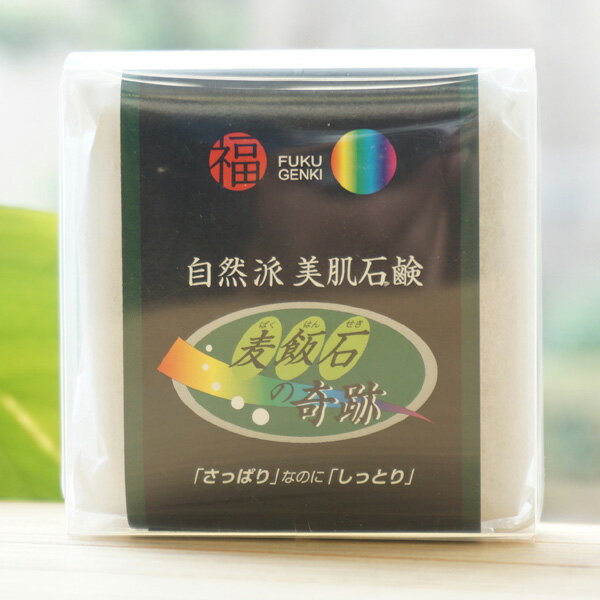 精選された天然油脂を主成分にして作られた美容石鹸に「麦飯石」の微粉末を配合した美肌石鹸です。 細やかで豊かな泡が素肌をやさしく包み込み、ミクロの泡と麦飯石の微粉末が、お化粧や毛穴の皮脂、老廃物をきれいに洗い流します。 また、豊富に含まれる麦...