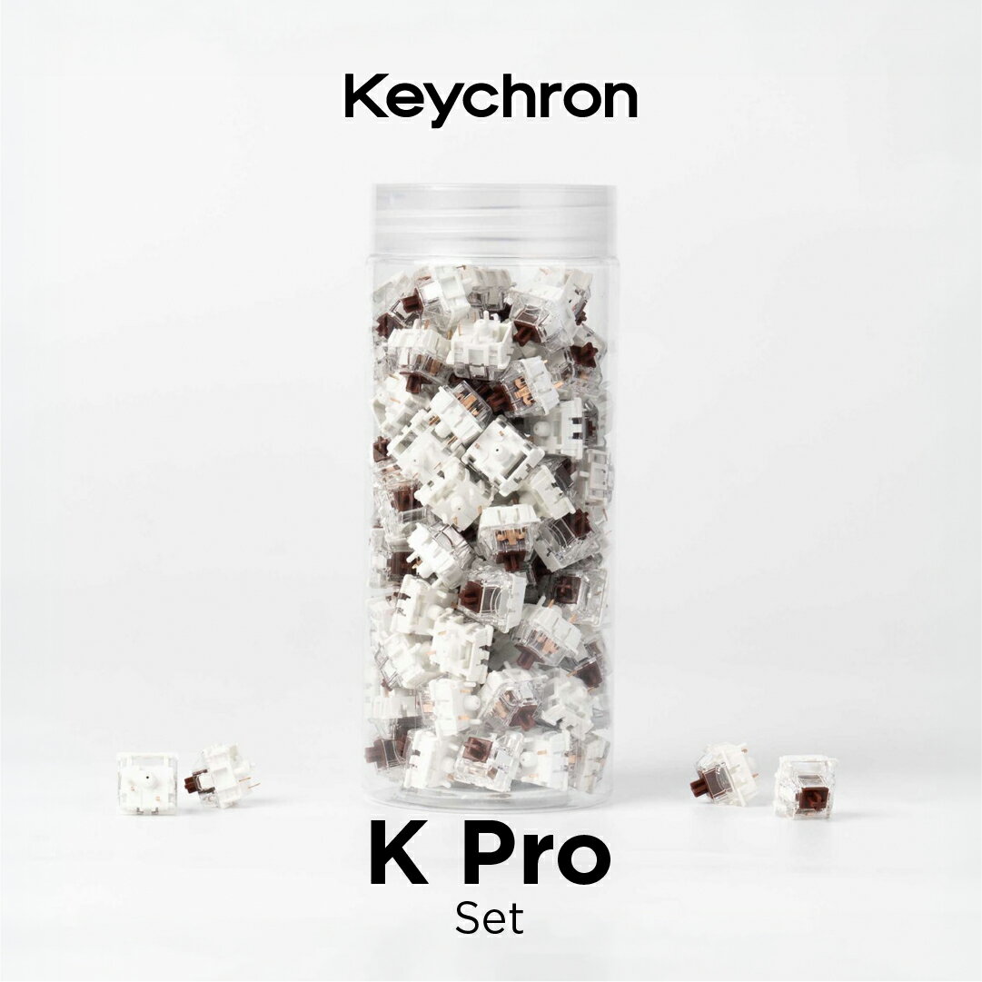 ※Keychron Silent K Proスイッチセットは110個のスイッチがセットになっています。【スムースかつ超静かなスイッチ】Keychron Silent K Proスイッチは、潤滑油を塗布したスイッチ（Pre-lubed）で、非...