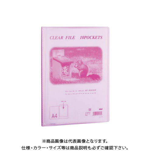 【メーカー】 ●テージー 【仕様】 ●PP表紙 ●ポケット数：10ポケット ●外寸：縦310×横230mm ●背幅：9mm ●ポケット厚：0.04mm ●材質：表紙/ポケット=再生PP(エンボス加工、ダブルシール加工) ●中紙なし ●グリー...