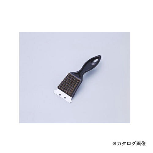 【メーカー名】 ●（株）グリーンライフ 【特徴】 ●ヘラで鉄板と網目のしつこい油汚れをかきとります。 ●ブラシでタワシだけでは落ちなかった網の汚れを落とします。 【仕様】 ●サイズ：(W)6.3×(D)4.3×(H)19cm ●重量：70g...