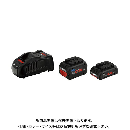 【メーカー名】 ●ボッシュ(株) 【セット内容】 ●18V4.0Ahバッテリー（ProCORE18V4.0）×1個、8.0Ah（ProCORE18V8.0）×1個 ●充電器（GAL1880CV） 【特長】 ●次世代型高出力バッテリーProC...