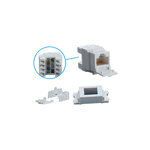 【メーカー】 ●ジェフコム（株） 【特長】 ●カテゴリー6用キーストンジャック 【仕様】 ●Powersum、ELFEXT、リターンロスにおいてカテゴリー6仕様を上回ります ●カテゴリー6に基づく最小の撚り戻しを保つことができます ●ベリリ...
