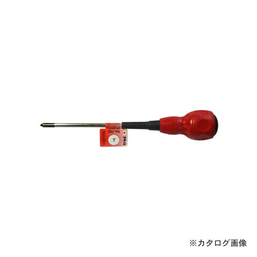 【メーカー名】 ●(株)三共コーポレーション 【特長】 ●手に優しい握りやすいクッショングリップ ●滑りにくい ●手に優しい ●力が入る 【仕様】 ●サイズ：+2×100 ●全長：200mm ●軸長：100mm ●グリップ径：41mm