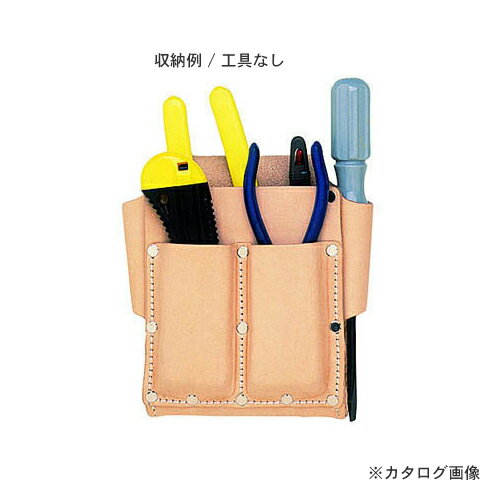 ※画像はイメージになります、商品説明をご確認下さい。 【特長】 ●6.9cmまでのベルト幅に対応します。 ●4つのポケット付き（大×1、小×1） 【仕様】 ●材質：トップグレインレザー 【関連商品】 クニーズ Kuny's ツールポーチ 4...