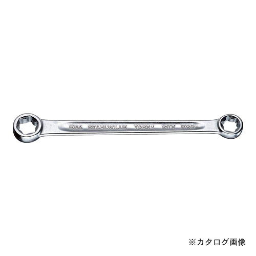 【メーカー】 ●Stahlwille (スタビレー) 【特長】 ●狭い隙間での作業に便利なショートタイプのE型ストレートヘクスローブメガネレンチ。 ●軽量で高剛性なI型断面ボディーを採用。 【仕様】 ●サイズ：E14xE18 ●全長(L；m...