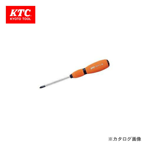 【メーカー】 ●京都機械工具（株） 【特長】 ●グリップは軽く、ベタつき感がなく環境にやさしいエラストマ樹脂を採用しています。 ●軸は丸軸です。 【仕様】 ●軸長(mm):200 ●刃先:[[（+）]]No.2 ●全長(mm):330 ●質...