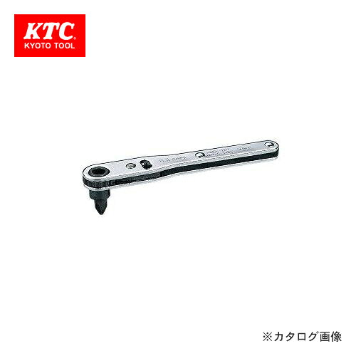 【メーカー】 ●京都機械工具（株） 【特長】 ●切替レバーにより左右両方向でのラチェット操作が可能です。 ●ギアを指先で回すことで早回しが可能です。 ●軸対辺6.3mmのビットが使用できます。 【用途】 ●汎用工具 【仕様】 ●刃先:[[（...