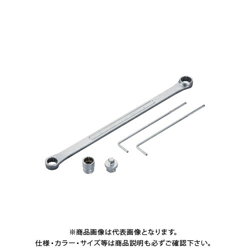 【メーカー】 ●京都機械工具(株) 【特長】 ●ベルト交換作業時にクランクシャフトプーリー及びオートテンショナーを回す工具のセット。 ●スズキ新型マイルドハイブリッド搭載車のベルト交換作業に最適。 ●作業スペースの狭い個所でも最適な作業姿勢...