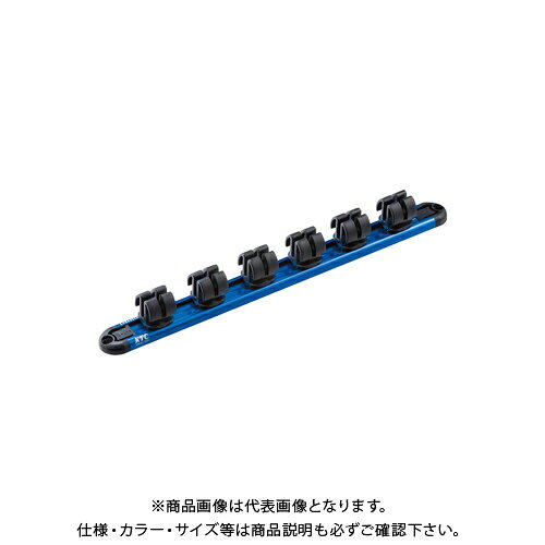 【メーカー】 ●京都機械工具(株) 【特長】 ●樹脂製のクリップでソケットを固定するソケットホルダー。 ●インパクトレンチ用ソケットのピン・リングを装着した状態で着脱可能。 ●差込角別に異なるレールカラーで、ソケットの識別が容易。 ●レール...