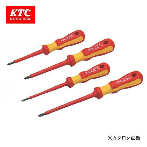 【メーカー】 ●京都機械工具（株） 【仕様】 ●4本組 ●絶縁ドライバ　クロス：PDEZA-1、2 ●絶縁ドライバ　マイナス：MDEZA-4、5 【注意事項】 ●絶縁工具は絶縁皮膜で覆われいるため、寸法は参考値です。　 【関連商品】 KTC...