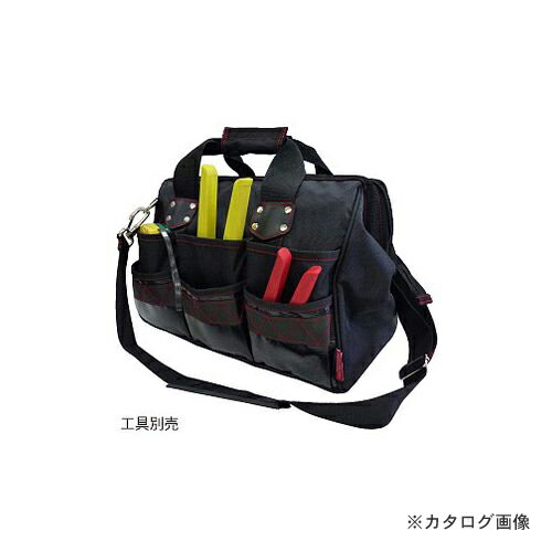 【メーカー】 ●（株）マーベル 【特長】 ●スチールワイヤー入りなので、口が大きく開き、工具の出し入れがしやすい ●開口部はファスナー付なので、ホコリをシャットアウト、道具が外に飛び出さない ●A4サイズのファイルを収納できます ●バッグの...