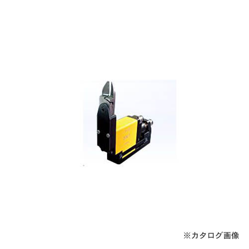 【メーカー】 ●室本鉄工（株） 【特長】 ●樹脂成形品の多数箇所同時切断に最適です。 【仕様】 ●使用空気圧(MPa)：0.4〜0.5 ●空気消費量(cm3/回)：68 ●加圧力(N)：480 ●質量(g)：220 ※替刃は別売です。用途に...