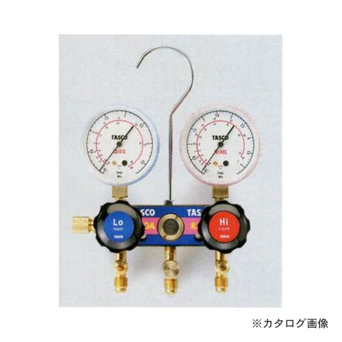 【メーカー】 ●（株）イチネン TASCO 【特長】 ●冷暖兼用 ●サイトグラス付マニホールドボディ 【仕様】 ●バルブ：高耐圧ニードルパッキン ●ゲージ取付ネジ：1/8NPT ●ホース接続ポート：5/16フレア ●ゲージ径：68φ 【関連...