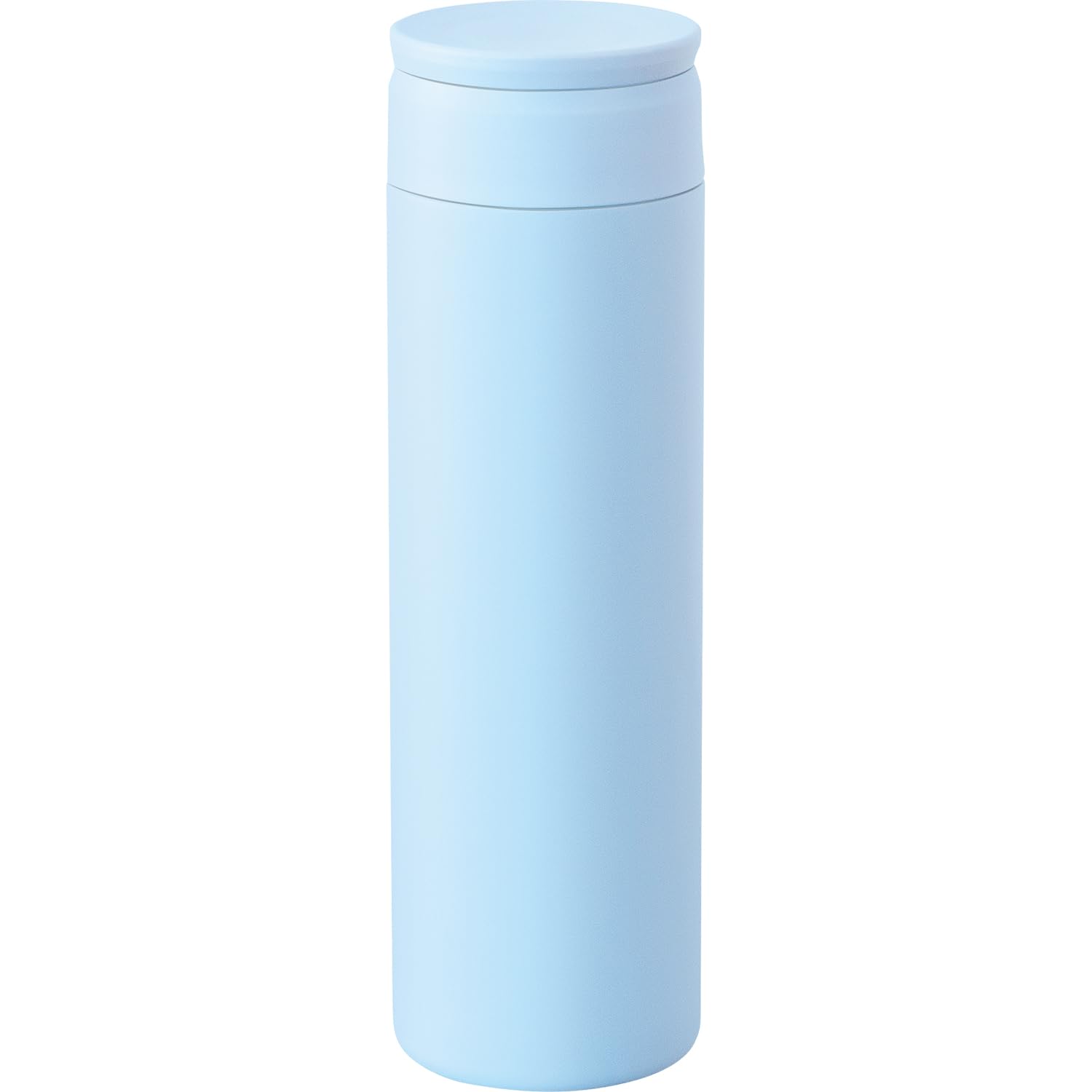 スクリュー栓・ライトブルー 500ml RH-1690・・Style:スクリュー栓Color:ライトブルーSize:500ml・内ビン:ステンレス鋼、胴部:ステンレス鋼、中栓:PBT樹脂(耐熱温度100度)、パッキン:シリコーンゴム(耐熱温...