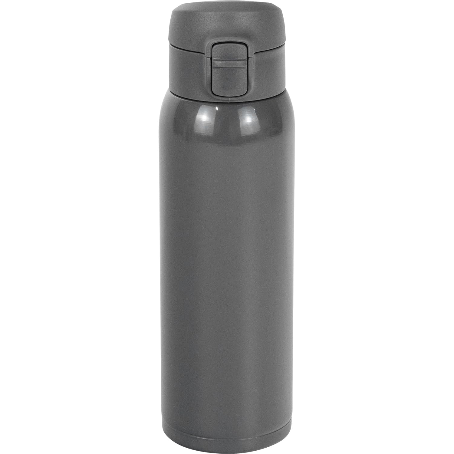 ワンタッチ栓・グレー 500ml RH-1675・・Color:グレーSize:500mlStyle:ワンタッチ栓・内ビン:ステンレス鋼、胴部:ステンレス鋼、キャップ本体:ポリプロピレン、パッキン:シリコーンゴム・商品サイズ(約):幅7.3...