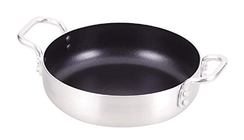 シルバー/18cm/HB-3962・Size:18cm・パッケージ個数:1・サイズ:(約)幅25×奥行18.5×高さ6.5cm・表面加工:内面/ふっ素樹脂塗膜加工・材料の種類:本体/アルミニウム合金、はり底/ステンレス鋼(底の厚さ2.3mm...