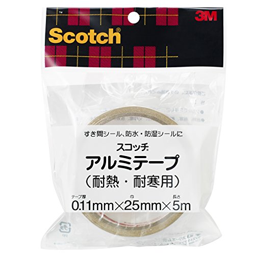4. 耐熱耐寒 25mm×5m/25mm×5m/KAL-25・Color:4. 耐熱耐寒 25mm×5mSize:25mm×5m・パッケージ個数:1・サイズ(厚みx幅x長さ):0.1mmx25mmx5M・重量:52g・基材:アルミ箔・粘着剤...