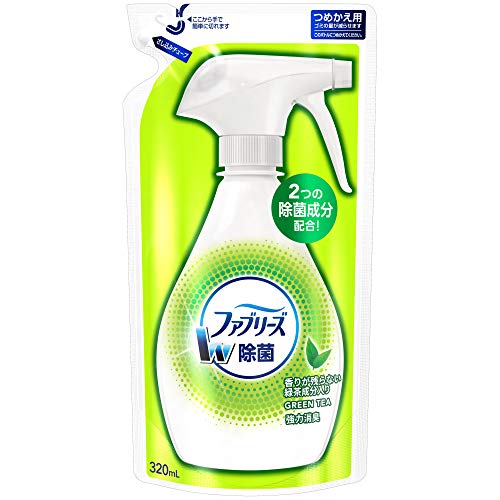 ・除菌緑茶成分入り 詰替320mL ・・Size:詰替320mL・3D浸透除菌*で、繊維の奥まで消臭・除菌成分が浸透。消臭・除菌・ウイルス除去さらには72時間抗菌も。*特定の菌・条件下で試験。対象外の菌もあります・シュッとスプレーして伸ばせ...