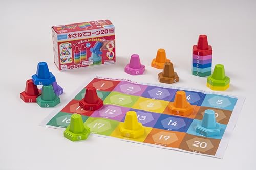 かさねてコーン20かさねてコーン20/-/CO-10・Style:かさねてコーン20・18か月のお子様の手指あそびや、色・数字の学びや、創造的な遊びのできるSTEM玩具です。・最初はコーンをつまんで重ねてみましょう。10色に色分けされている...
