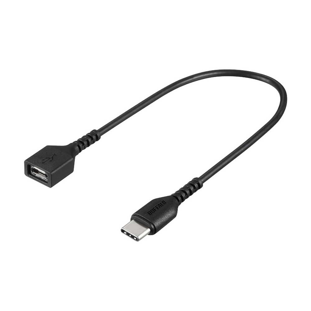 ・ブラック 15cm BSMPCADC115BK・・Size:15cm・■コネクター形状:USB Type-C(オス)/USB microB(メス)、56kΩレジスタ実装・■寸法(ケーブル長):0.15m・■ケーブル径:2.7mm・■質量:...