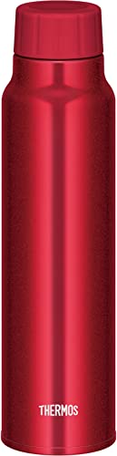 スポーツ・レッド 750ml FJK-750 R・・Color:レッドSize:750ml・炭酸飲料に対応したスクリュータイプのボトル。フタを少し回すと、シュッと圧力が抜けフタが開けやすい。・サイズ(約):幅7.5×奥行き7.5×高さ28c...
