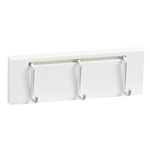 キッチン収納・ホワイト なし K00289・サイズ：16x3.5x5.5・耐荷重：240g(フック1本につき)・取付方法：吸着シート・キッチンの壁にキレイに貼れるキッチンツールフックです。・吸着シート取付なので、はがし跡が残らず、吸盤やマグ...