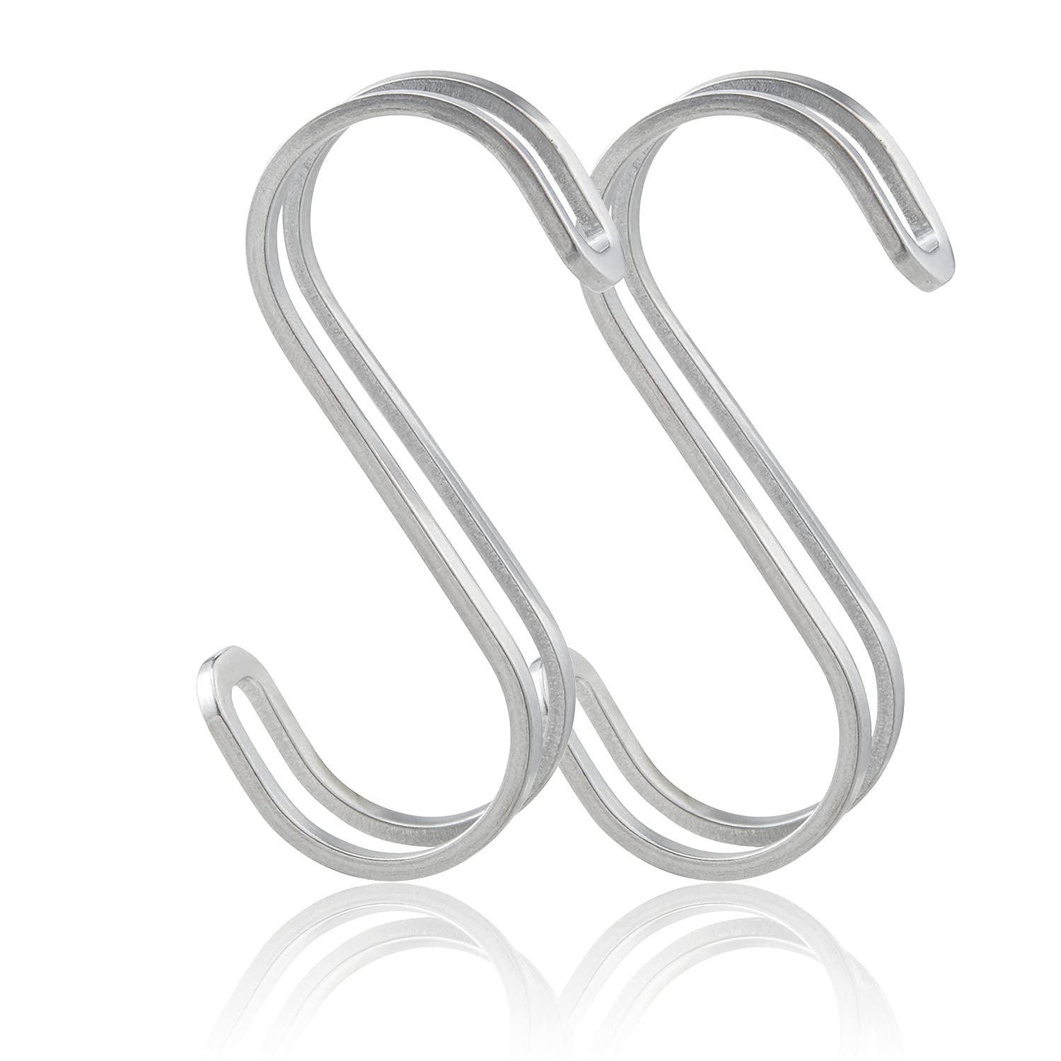 カジュアル・シルバー Mサイズ (2個入) H00337・・Size:Mサイズ (2個入)・2個入 (耐荷重7kg)・ステンレスの中でもサビにくい、上質な18-8ステンレス（SUS304）を使用しています。・掛けるときも外すときもブレにくく...