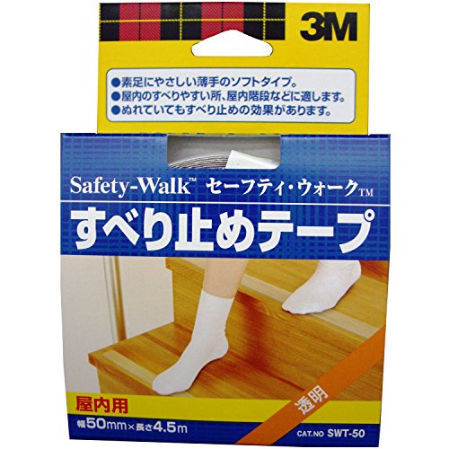 屋内用・透明 幅50ミリ×長さ4.5メートル SWT-50・・Size:幅50ミリ×長さ4.5メートルStyle:屋内用Color:透明・生産国:アメリカ・サイズ:0.7mm×50mm×4.5m(厚み×幅×長さ)・基材:塩化ビニル樹脂 粘着...