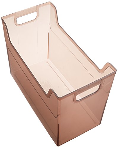 ファイルボックスブラウン/-/FB-EW4-CSN・Color:ブラウン・パッケージ個数:1・本体寸法:W162xD329xH237mm・本体重量:0.4kg・材質:ポリプロピレン・収納の目安(約):A4ファイル5-6冊(背幅26mm)/D...