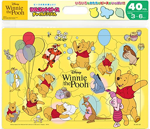 (C)Disney. Based on the Winnie the Pooh works by A.A. Milne and E.H. Shepard.・完成サイズ26×37.5cm商品紹介 ピースの形が楽しい！シルエットピースチャイルド...