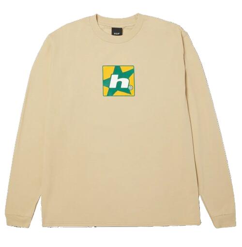 【HUF(ハフ)】から、【H STAR MULTI】ロングスリーブTシャツが入荷です。 各サイズの詳細は下記のとおりです。 M ： 着丈67cm　身幅50cm　肩幅46cm　袖丈63cm L ： 着丈72cm　身幅65cm　肩幅52cm　袖...