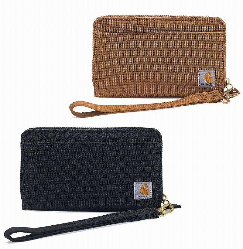 【CARHARTT(カーハート)】のUSワークラインから、ラウンドジッパータイプの長財布が入荷です。 タフなコーデュラ撥水ナイロン素材のダック生地を採用したカーハートらしいアイテム。 内側の耐水構造により、湿気や濡れた状態でも財布の型崩れを...
