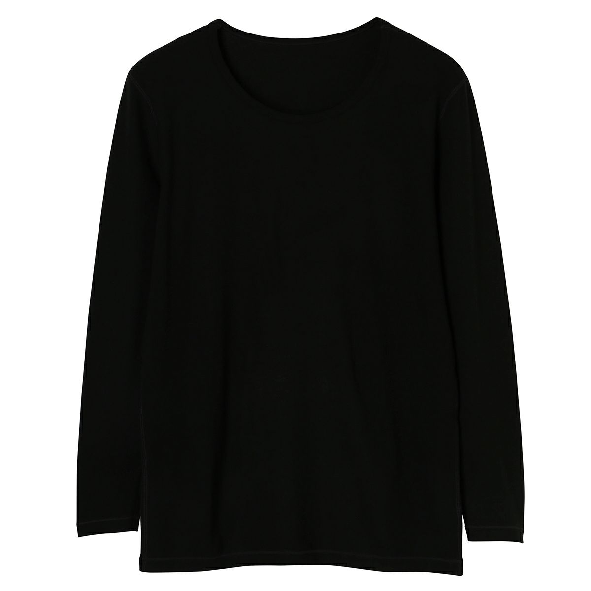 なめらかでしっとりした肌触りで毎年人気のキッドブルーの定番あったかインナーシリーズ。吸湿発熱性のあるサーモギアを使用。吸放湿性もあるためムレやべたつきをコントロール。色はベーシックで着回しやすいブラックの展開です。薄すぎず厚すぎない、しっか...