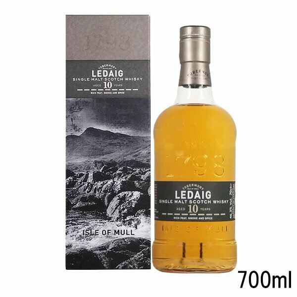 製品詳細情報 生産者 トバモリー蒸溜所 生産地 イギリス／スコットランド タイプ シングルモルトウイスキー 度数 46.3％ 容量 700ml 熟成年数 10年 コメント レダイグはジュラ島とスカイ島の中間のマル島にある、トバモリー蒸留所で...