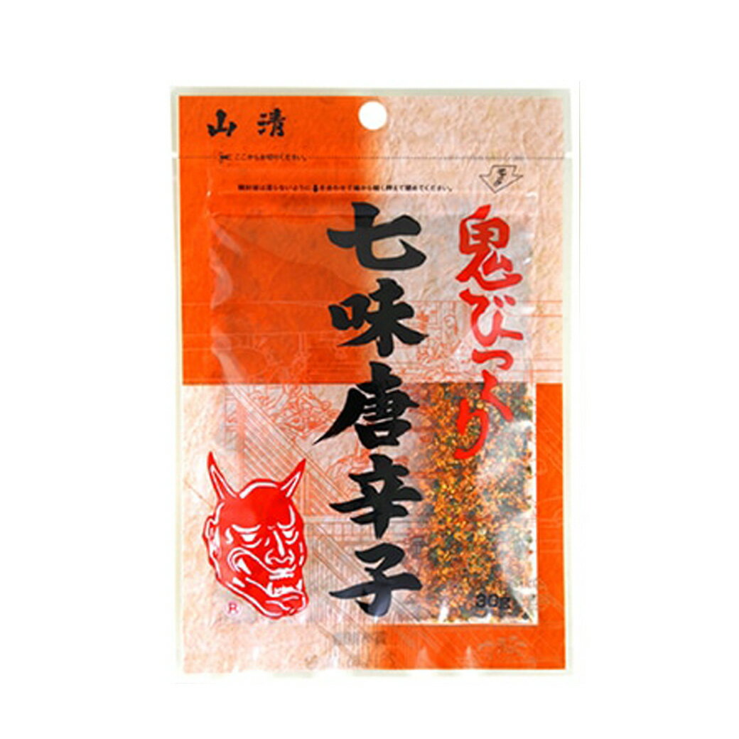 ■商品について 辛味の強い風味豊かな七味唐辛子です。 うどん・そば等の薬味の他、漬もの、鍋もの、焼肉、煮もの、きんぴらなどにご利用ください。 便利なチャック付です。 &nbsp; 名称 七味唐辛子 内　容　量 30g 原　材　料 唐辛子（中...