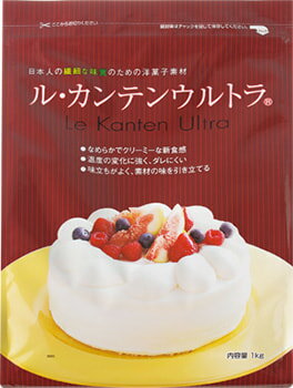 ■商品について なめらかでクリーミーな食感を作り出す洋菓子用の顆粒状寒天です。通常の寒天に比べ分子量が少なく短いことで、高い保形性となめらかでとろりとした食感を両立しています。 優れた凝固力と保水性があり、わずかな使用量で洋菓子の食感やしっ...