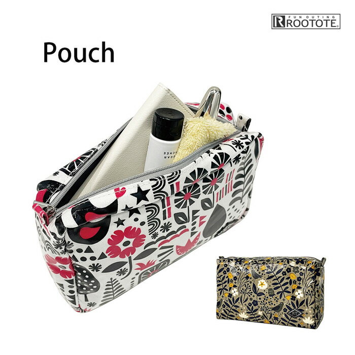 商品名ROOTOTE（ルートート）トートバッグ EU.ウイズルー.ポーチpouch.クレール-Dサイズ（詳細）【サイズ】 W19cm×H11cm×D6cm生産国中国素材（生地）■生産地：中国 ■素材・成分：表地：綿　ノンフタル酸PVCラミネ...
