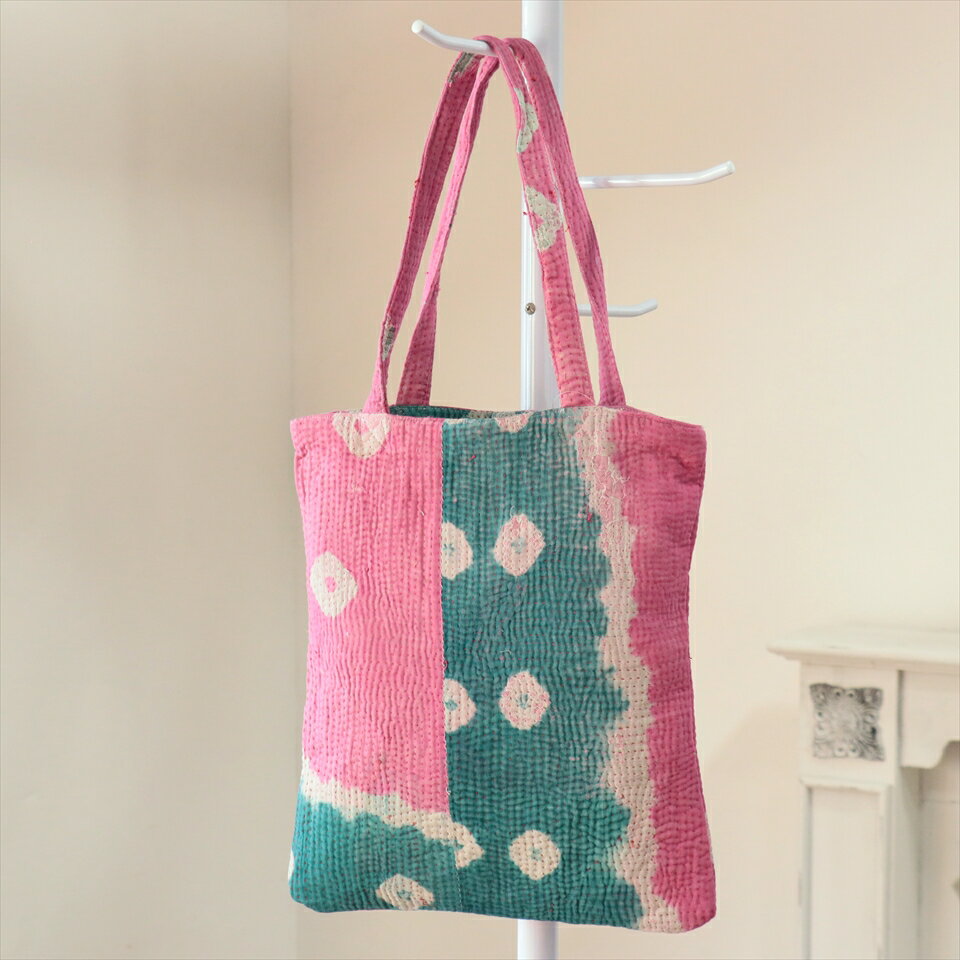 ⇒カンタ刺繍小物▼ガラタバザール店舗TOPへタグ：#同じ形&nbsp;&nbsp;#カンタ刺繍&nbsp;&nbsp;カンタ刺繍　フラットトートバッグ　現品ヴィンテージカンタ　肩掛けショルダー　A4サイズが入る商品番号ta2386-12サイ...
