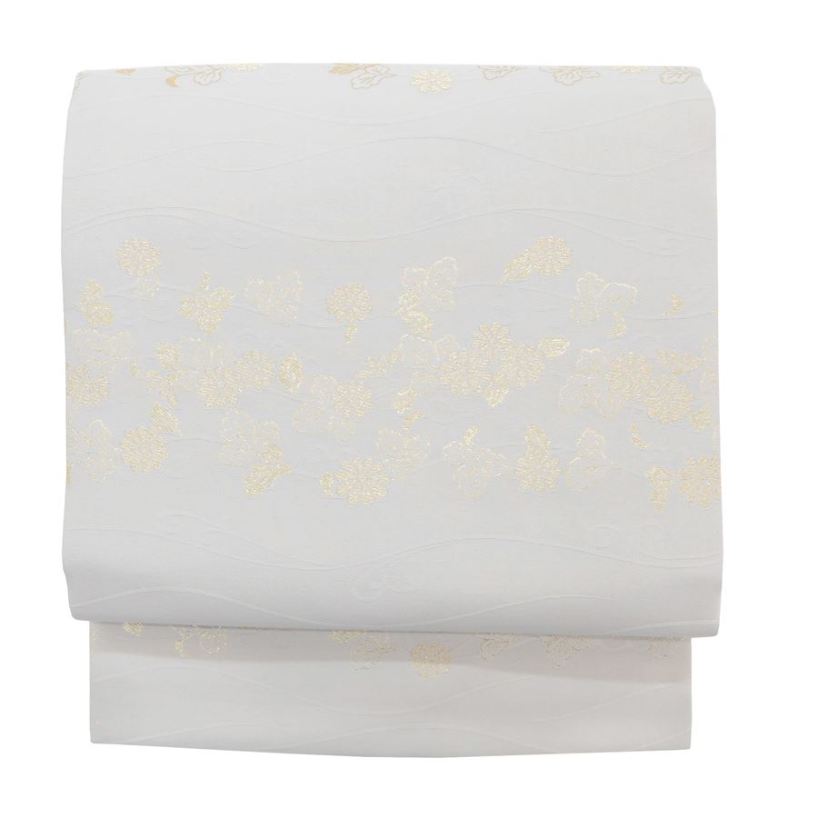 新品の西陣織名古屋帯です。 すっきりとしていて、どんなお着物の色柄にも合わせやすいデザインで、品格ある雰囲気の名古屋帯です。 袷（あわせ）～単衣（ひとえ）の時期まで幅広く着用いただけます。 色無地、小紋、江戸小紋などのお着物に良く合います。...