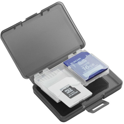 エレコム CMC-06NMC4 SDカードケース/4枚収納/SD/microSD CMC06NMC4●SDカードあるいはmicroSDカード合計4枚をコンパクトに収納!インデックスラベルとナンバーラベル付きで、番号管理しながら整理して収納で...