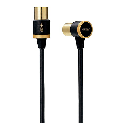 エレコム DH-ATLS48K30BK アンテナケーブル 3.0m 2K4K8K(3224MHz)対応 L-S型 3重シールドテフロン線材 ブラック ●従来の地上波放送、4K8K放送の視聴、録画に最適。コンパクトコネクタと柔らかスリムケーブ...