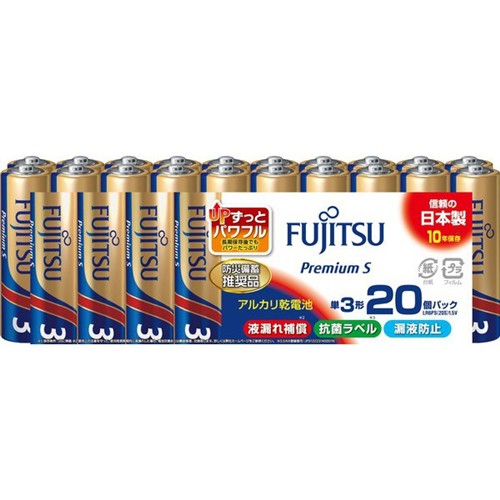 FDK LR6PS（20S） アルカリ乾電池 単3形 1.5V 20本パック●長持ち性能と大電流特性を高次元で両立させたアルカリ乾電池。すべての機器で高性能を発揮。【仕様】本数：20本電池の種類：アルカリ