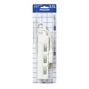 パナソニック WHS26235WP ザ・タップ スイッチシリーズe(3個口 1.5m ホワイト) Panasonic【仕様】コンセント差し込み口数：3個口コード長：1.5m質量(約)：252g